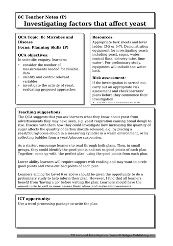 KS3 Year 8 science assessments | Teaching Resources