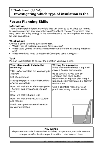 KS3 Year 8 science assessments | Teaching Resources