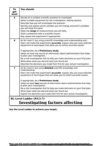 KS3 Year 8 science assessments | Teaching Resources