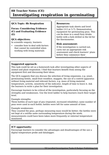 KS3 Year 8 science assessments | Teaching Resources