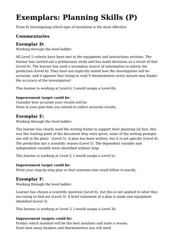 KS3 Year 8 science assessments | Teaching Resources