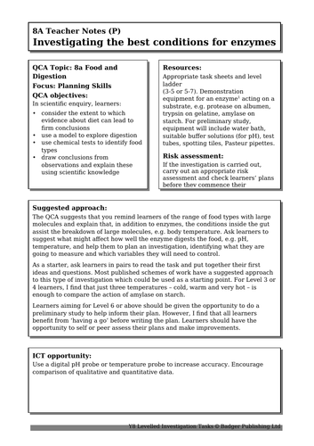 KS3 Year 8 science assessments | Teaching Resources