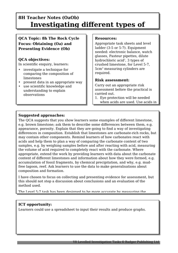 KS3 Year 8 science assessments | Teaching Resources