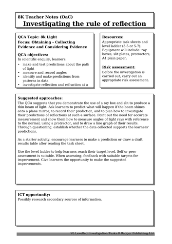 KS3 Year 8 science assessments | Teaching Resources
