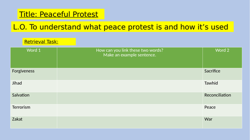 AQA GCSE RS Theme D: Peaceful Protest | Teaching Resources AQA GCSE RS Theme D: Peaceful Protest | Teaching Resources