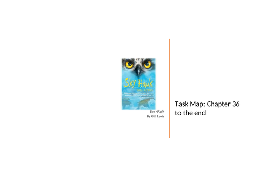 Sky Hawk by Gill Lewis - Task Maps | Teaching Resources