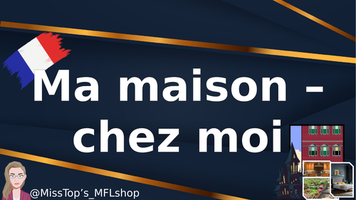 Ma maison (+pièces) - My house (+ rooms) - BAGS Adjectives | Teaching ...