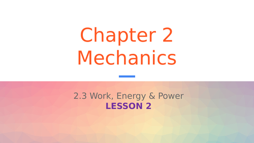 IBDP Physics 2.3 Work, Energy, Power | Teaching Resources