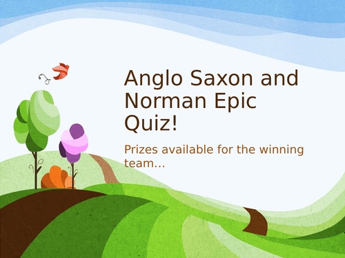 Anglo Saxon Norman revision cards overview quiz | Teaching Resources