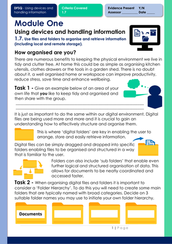 Digital Functional Skills - Mod 1 - Using Devices & Handling ...