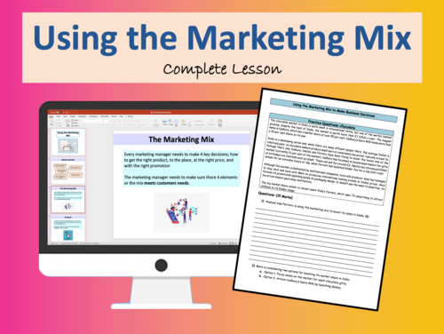 Using The Marketing Mix - GCSE (9-1) Business | Teaching Resources