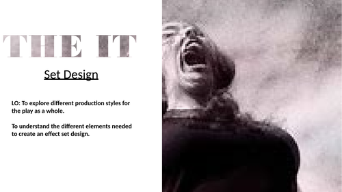 The IT - Set Design | Teaching Resources