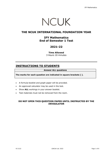 THE NCUK INTERNATIONAL FOUNDATION YEAR | Teaching Resources