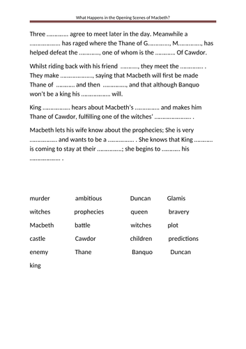 MacBeth | Teaching Resources