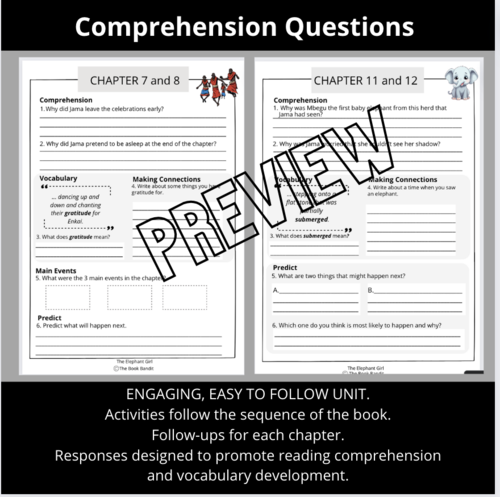 THE ELEPHANT GIRL NOVEL STUDY | Teaching Resources