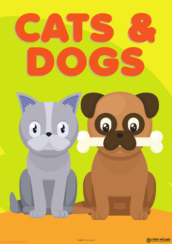 CATS & DOGS UNIT - TODDLER CURRICULUM | Teaching Resources