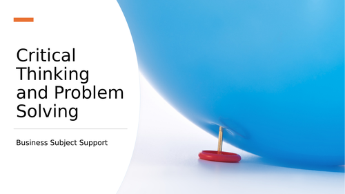 Critical Thinking and Problem Solving in Business | Teaching Resources