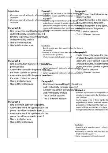 Poetry Anthology Structure Strip | Teaching Resources