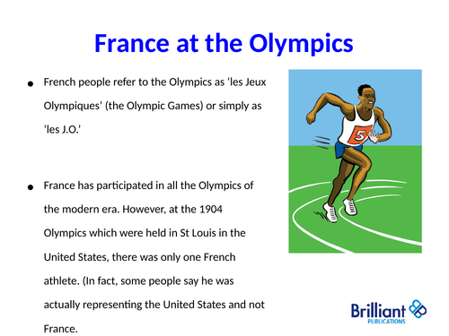 French words for Olympic sports | Teaching Resources