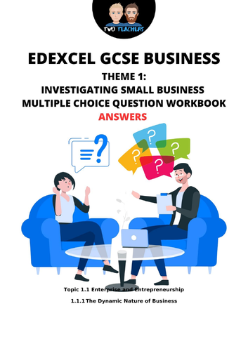 Edexcel GCSE Business Theme 1: Investigating Small Business Multiple ...
