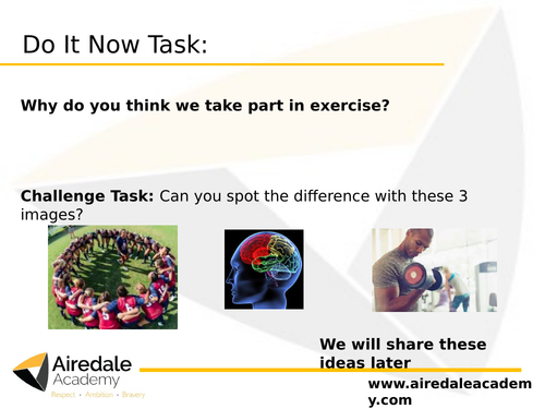 Benefits of exercise ppt | Teaching Resources