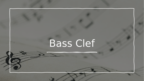 Bass clef lessons | Teaching Resources
