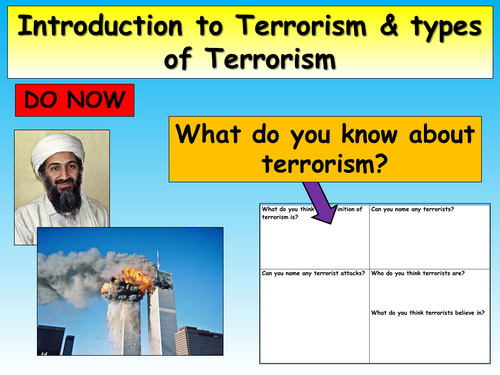 Terrorism Introduction | Teaching Resources