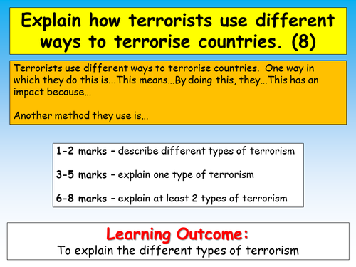 Terrorism Introduction | Teaching Resources