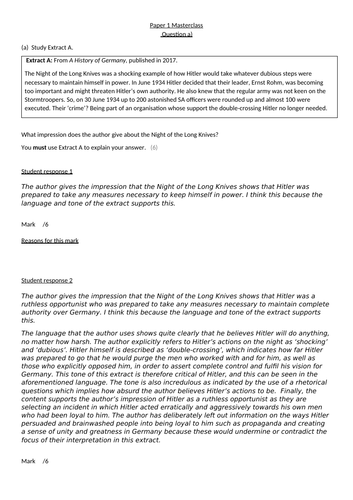 MODEL ANSWERS AND TASKS BUNDLE - Edexcel IGCSE History Paper 1 Exam ... MODEL ANSWERS AND TASKS BUNDLE - Edexcel IGCSE History Paper 1 Exam ...