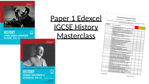 MODEL ANSWERS AND TASKS BUNDLE - Edexcel IGCSE History Paper 1 Exam ...
