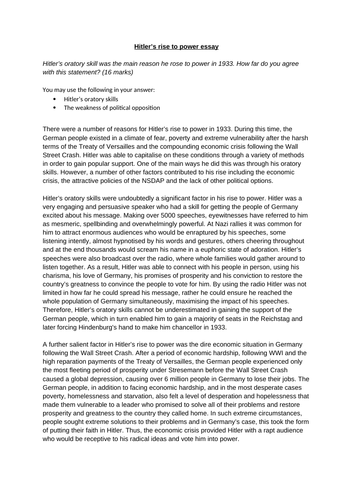 MODEL ANSWERS AND TASKS BUNDLE - Edexcel IGCSE History Paper 1 Exam ... MODEL ANSWERS AND TASKS BUNDLE - Edexcel IGCSE History Paper 1 Exam ...