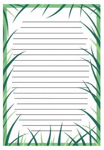 30 Different Writing Frames / Templates, Lined Paper with Colourful ...