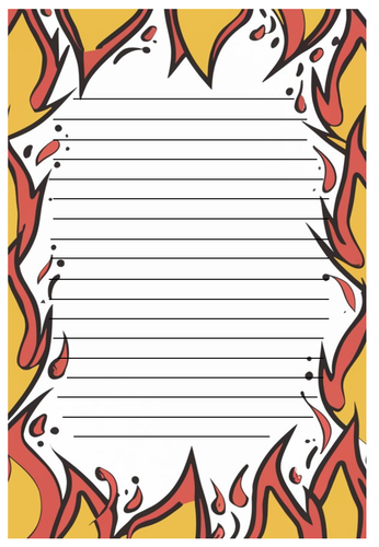 30 Different Writing Frames / Templates, Lined Paper with Colourful ...