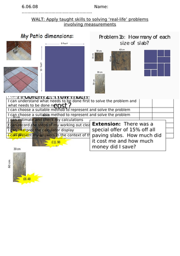 Area Perimeter maths Net Cubes Compound Shapes Year 5 | Teaching Resources