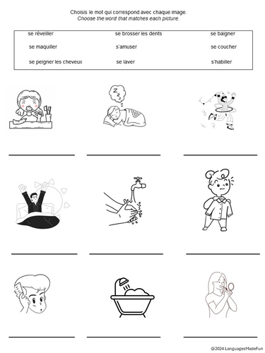 Les verbes réfléchis - Reflexive verbs in French | Teaching Resources