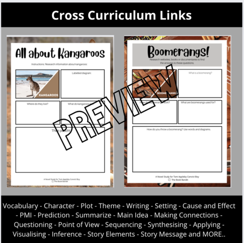TOM APPLEBY CONVICT BOY - Novel Study | Teaching Resources