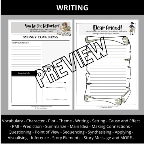 TOM APPLEBY CONVICT BOY - Novel Study | Teaching Resources