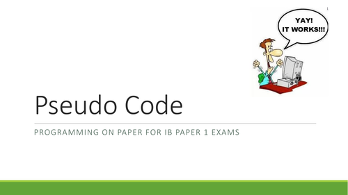 Ib Dp Computer Science Approved Notation For Developing Pseudocode