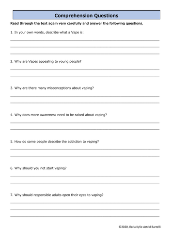 Vaping | Teaching Resources