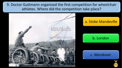 Paralympic Games Quiz | Teaching Resources