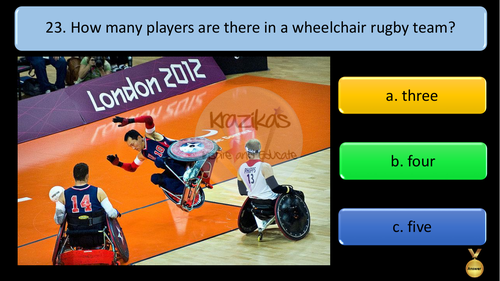 Paralympic Games Quiz | Teaching Resources