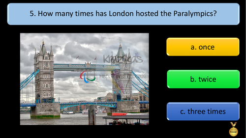 Paralympic Games Quiz | Teaching Resources