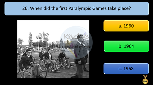 Paralympic Games Quiz | Teaching Resources