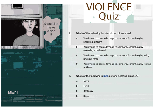 Violence and Teen Dating Quiz and Worksheet (UK) | Teaching Resources