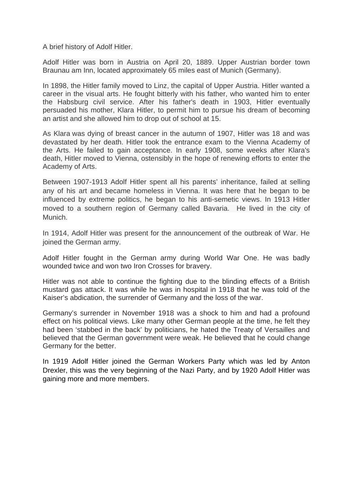 Nazi - Early Years | Teaching Resources