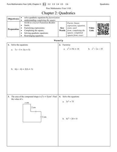 FREE A-Level Maths Course Notes | Teaching Resources