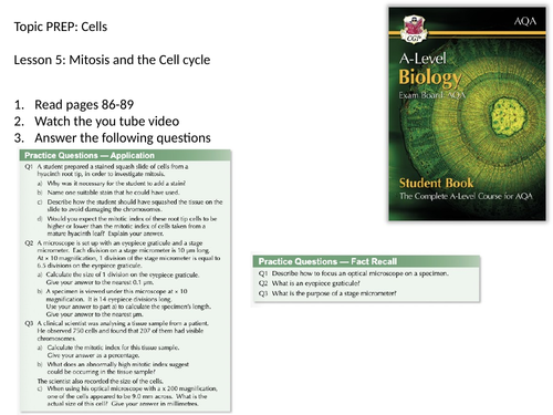 Alevel AQA Biology Cells | Teaching Resources
