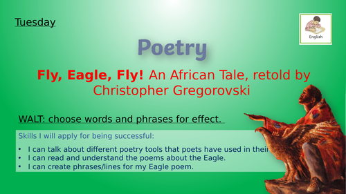 Fly, Eagle, Fly! retold by Christopher Gregorowski - Poetry writing ...
