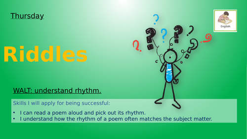 Structure – Read and write Riddles | Teaching Resources