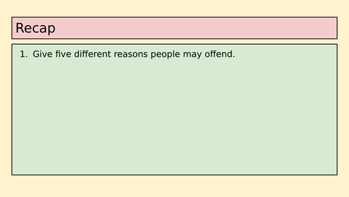 GCSE Sociology: Formal Social Control | Teaching Resources